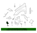 2008-2020 GM Center Support Retainer Nut 24449408 GM | GMPartsDirect.com