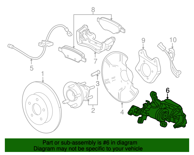 2016-2019 Chevrolet Cruze Caliper 13590520 | QuirkParts