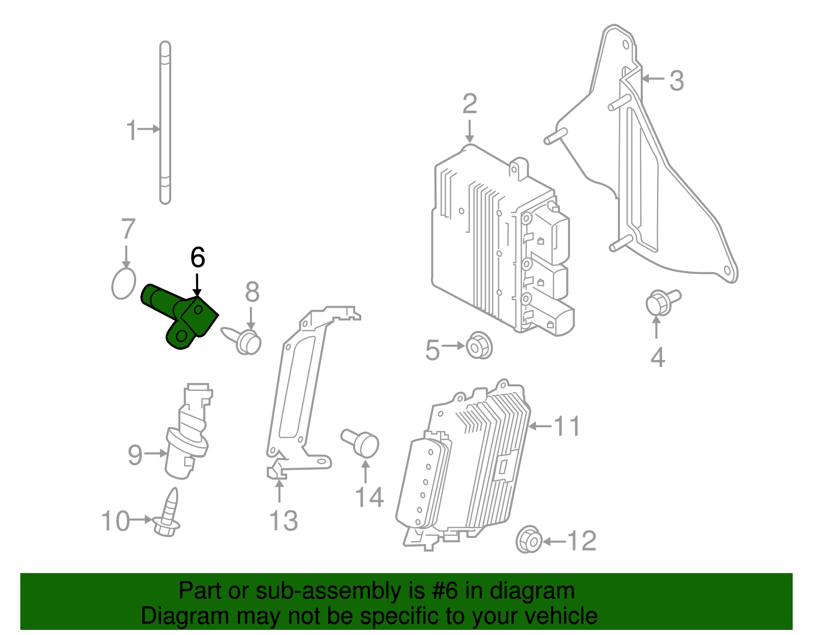 2016-2019 Nissan TITAN XD Camshaft Position Sensor 23731-EZ40C | My ...