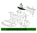 2010-2015 Chevrolet Camaro Front Bumper Fascia Upper Support 92244886 ...