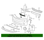 2010-2015 Chevrolet Camaro Passenger Side Front Bumper Fascia Blackout ...