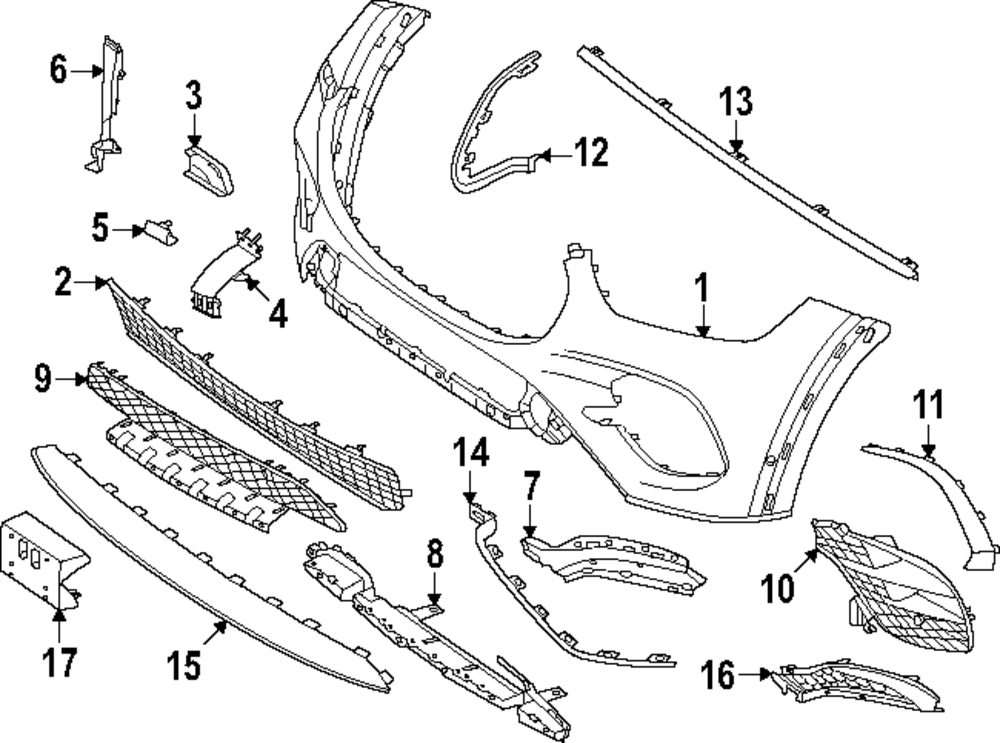2024 Mercedes-Benz Outer Molding 167-885-19-10 | Mercedes-Benz Premier ...