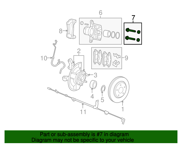 2007-2017 Mopar Caliper Pin 05191272AA | Mopar Parts Canada
