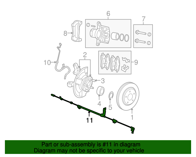 2007-2017 Mopar Front Speed Sensor - Passenger Side (RH) 5105572AB ...