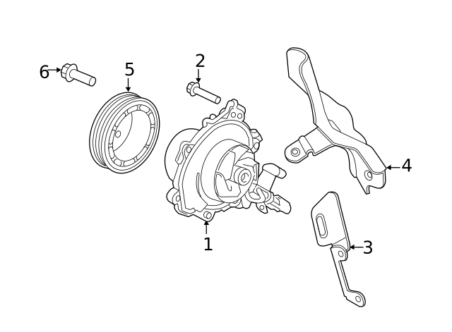 Genuine OEM Water Pump Part# LR115260 Fits 2020-2024 Land Rover: Up To ...