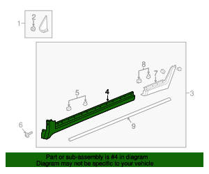 2020-2022 Buick Encore Anthracite Passenger Side Rocker Panel Front ...