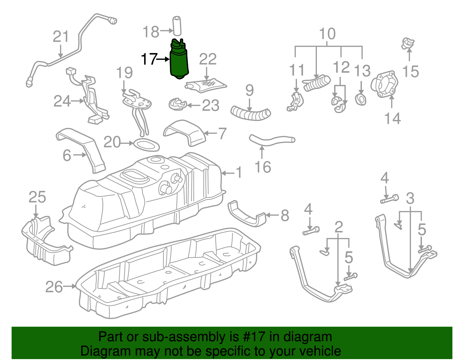 Genuine Toyota Fuel Pump part# 23221-32020 for 1994-2003 Toyota ...