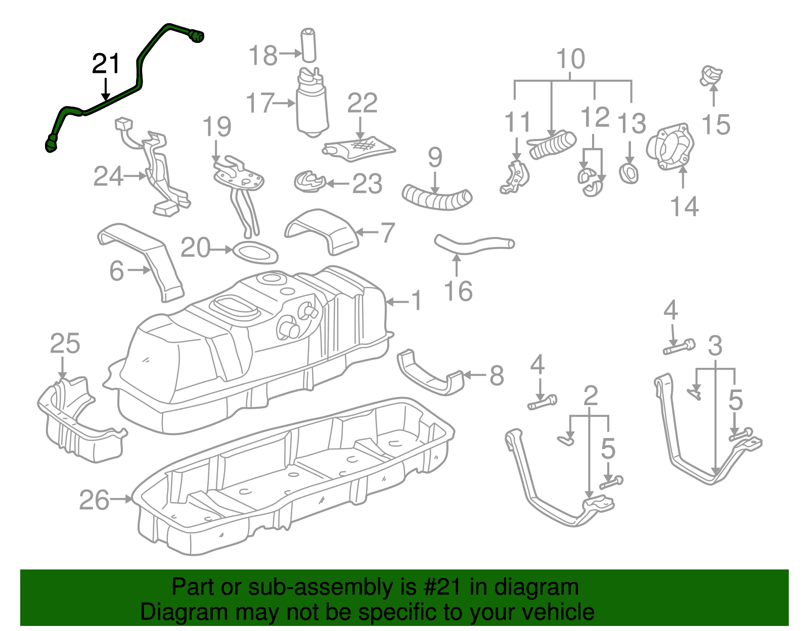 2000-2002 Toyota Tundra Fuel Hose 77209-0C010 | American Toyota Parts