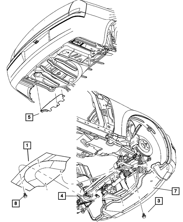 2005 Mopar Front Belly Pan 4806175AC | Mopar Estores