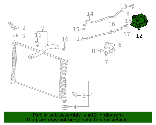 84630072 - Radiator Surge Tank 2020-2024 GM | GM Parts Warehouse