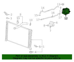 2020-2024 GM Radiator Surge Tank 84630072 GM | GMPartsDirect.com