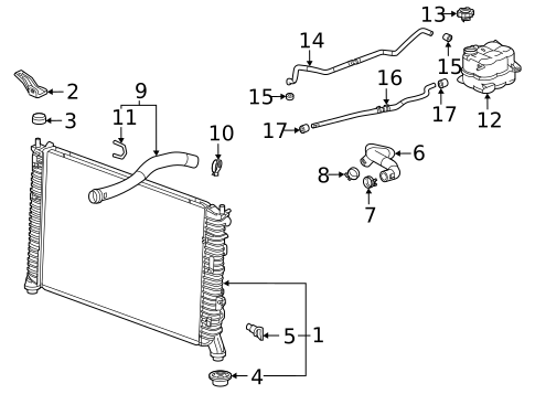 Radiator & Components for 2022 GMC Sierra 2500 HD | TascaParts.com