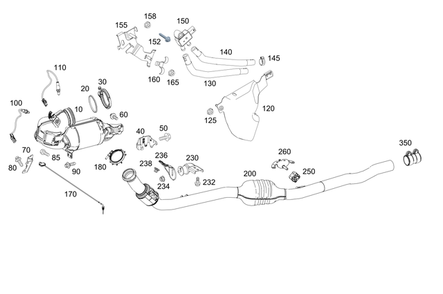 167-490-75-06 - Exhaust System 2020-2025 Mercedes-Benz | Mercedes-Benz ...