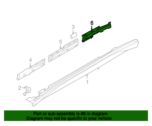 Genuine BMW 51-77-7-332-334 | Rocker Molding Mount Plate | FREE ...