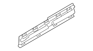 51777332332 - 2016-2021 BMW X1 Rocker Molding Mount Plate (51-77-7-332 ...