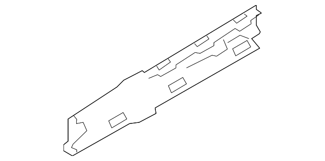 51777332330 - 2016-2019 BMW X1 Rocker Molding Mount Plate (51-77-7-332 ...