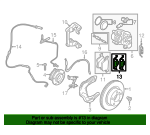 34116860087 - 2014-2019 BMW Brake Pads Retainer Spring (34-11-6-860-087 ...