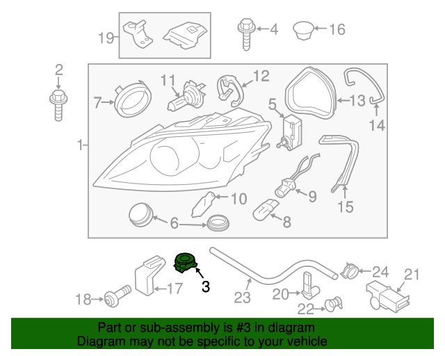 2005-2015 Audi Spacer 8E0-806-193 | Audi Parts