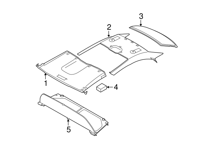 54-37-7-128-740 - Headliner - 2007-2013 BMW | BMWPartsHub