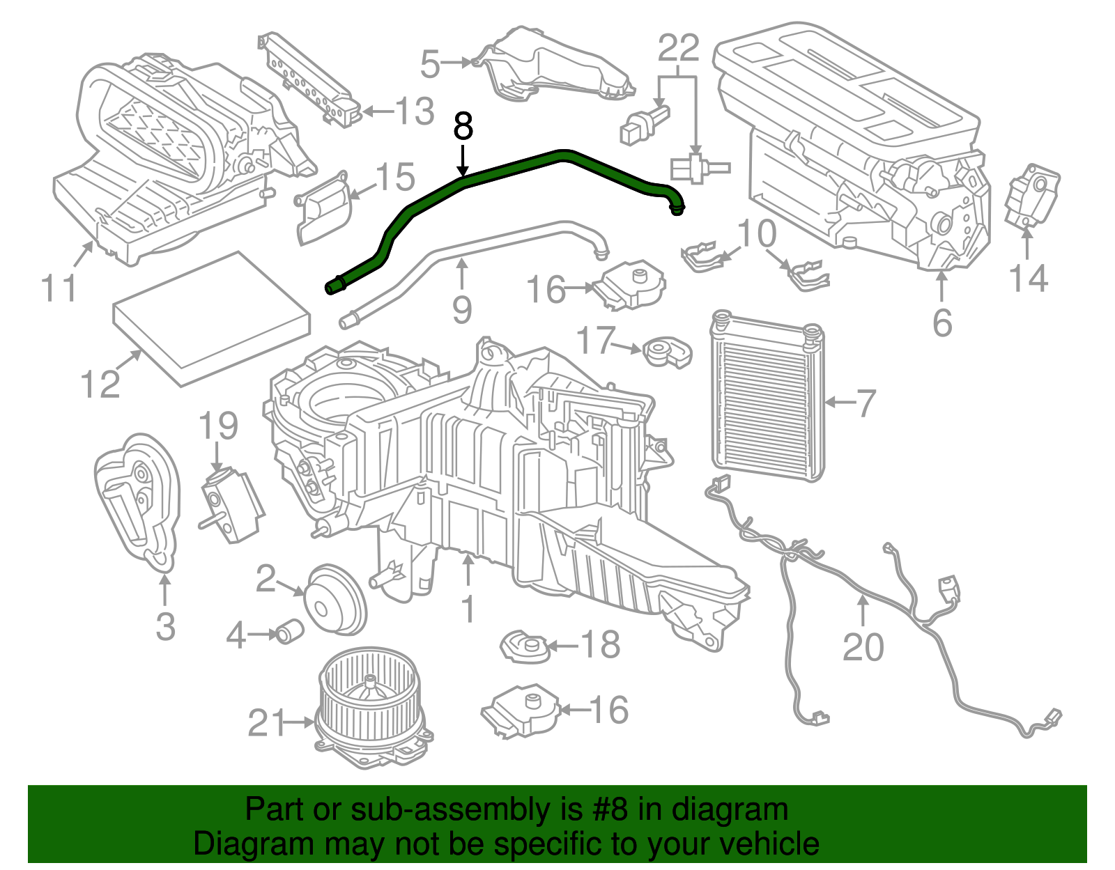 2015-2017 Ford F-150 HVAC Heater Hose FL3Z-18472-G | Discount Ford Auto ...