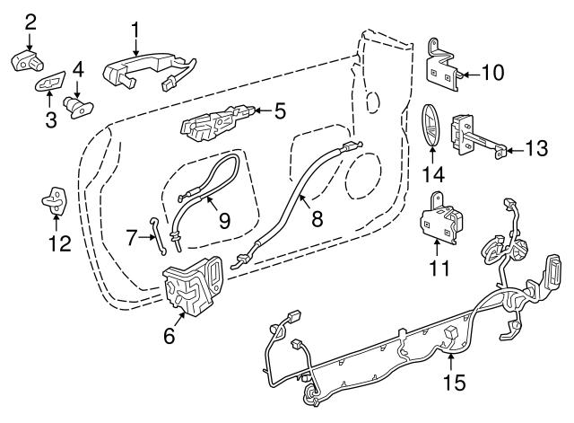 13501711 - Front Door Hinge 2005-2024 GM | AutoNation Parts