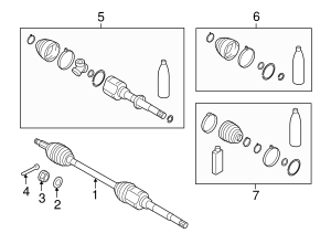 3817A100 - Inner Boot 2008-2024 Mitsubishi | Mitsubishi Direct Parts
