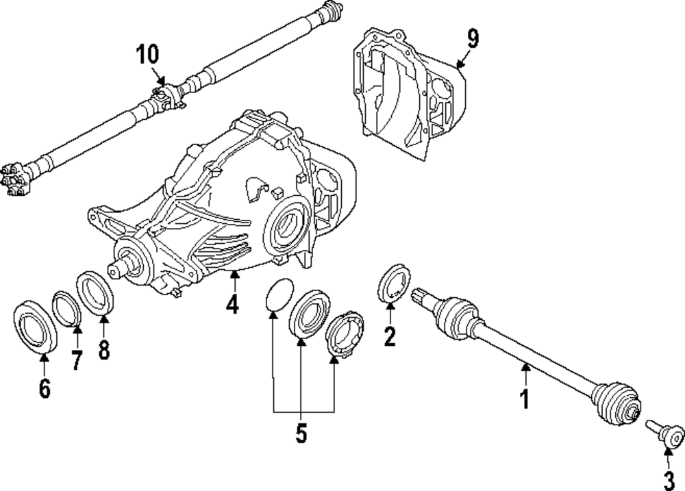 33-20-5-A25-7B4 - 2023-2024 BMW - Axle Assembly | BMWPartsHub