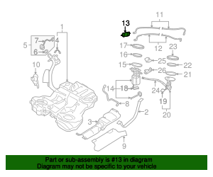 2005-2012 Audi Fuel Filter 4F0-201-511-E | OEM Parts Online
