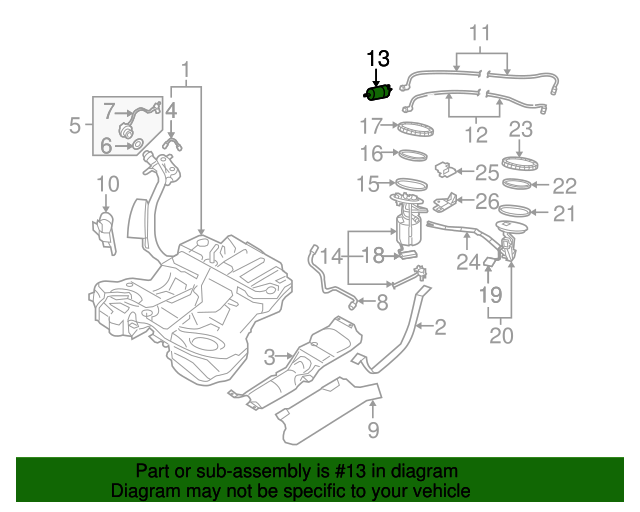 2005-2012 Audi Fuel Filter 4F0-201-511-E | OEM Parts Online