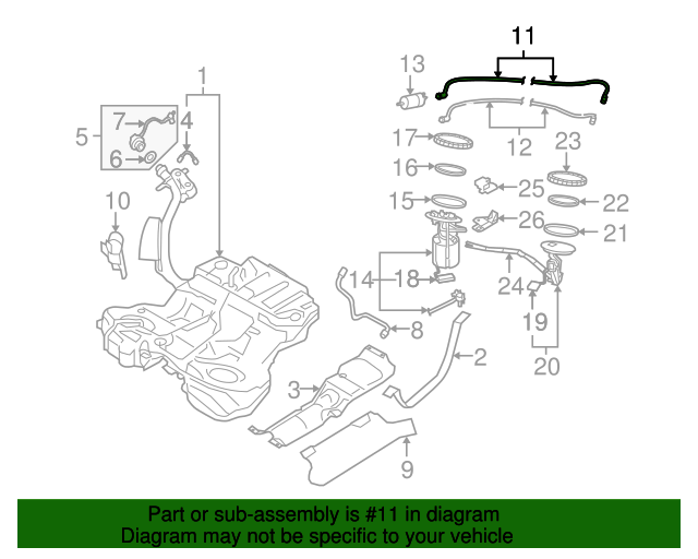 4F0-201-220-A - Feed Line 2005-2011 Audi | Audi OEM Parts