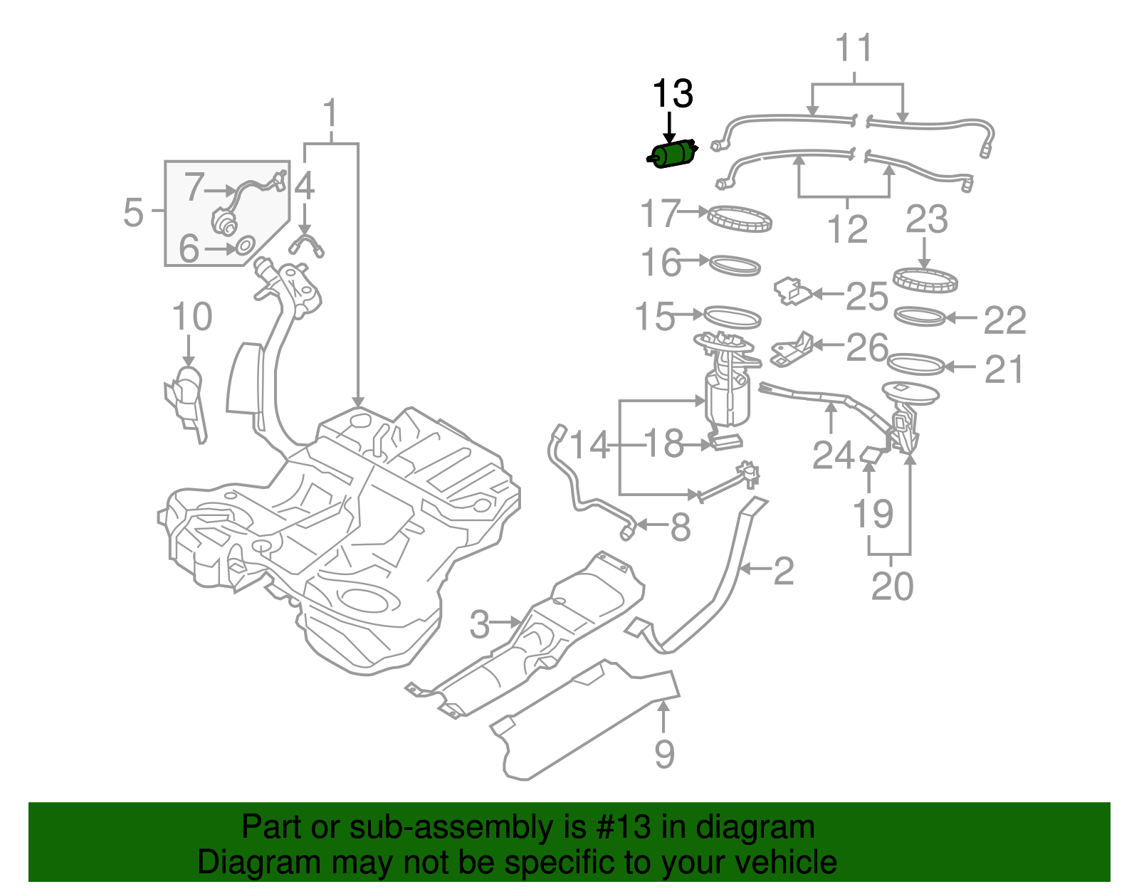 2005-2012 Audi Fuel Filter 4F0-201-511-E | Audi USA Parts
