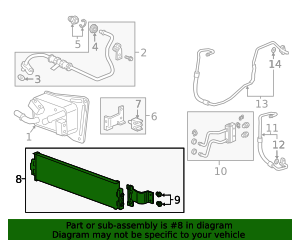 2019-2024 Cadillac XT4 Automatic Transmission Auxiliary Fluid Cooler ...