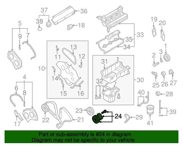 24231-39500 - Camshaft Gear 2002-2006 Kia | Kia.Parts Store