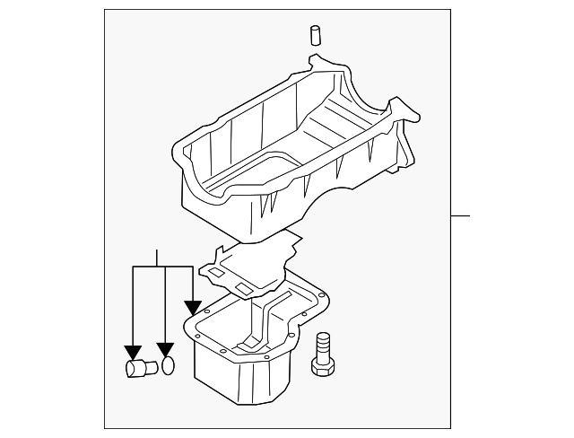 2003-2006 Kia Sorento Oil Pan 21520-39850 | Retail Performance Auto Parts