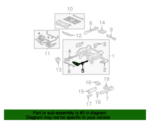81601-SJA-A01 - Motor Assembly L Slide - 2008-2011 Honda CR-V | Honda ...