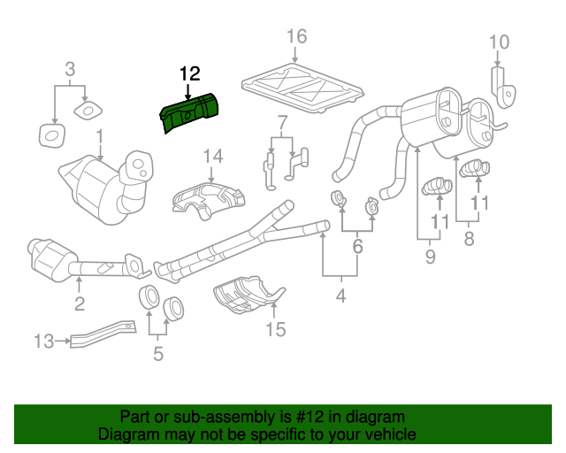 1997-2013 GM Heat Shield 25813597 | GMPartsDirect.com