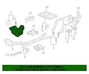 2005-2011 Chevrolet Corvette Converter & Pipe 15218288 | GMPartsDirect.com