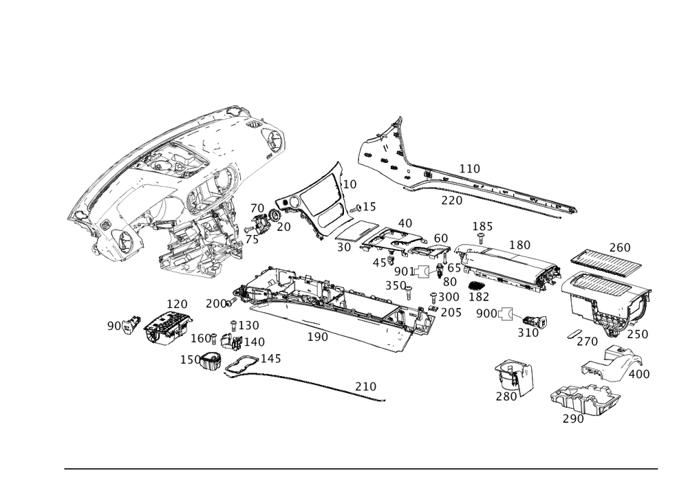 231-810-00-13 - Beverage Holder 2005-2020 Mercedes-Benz | Mercedes-Benz ...