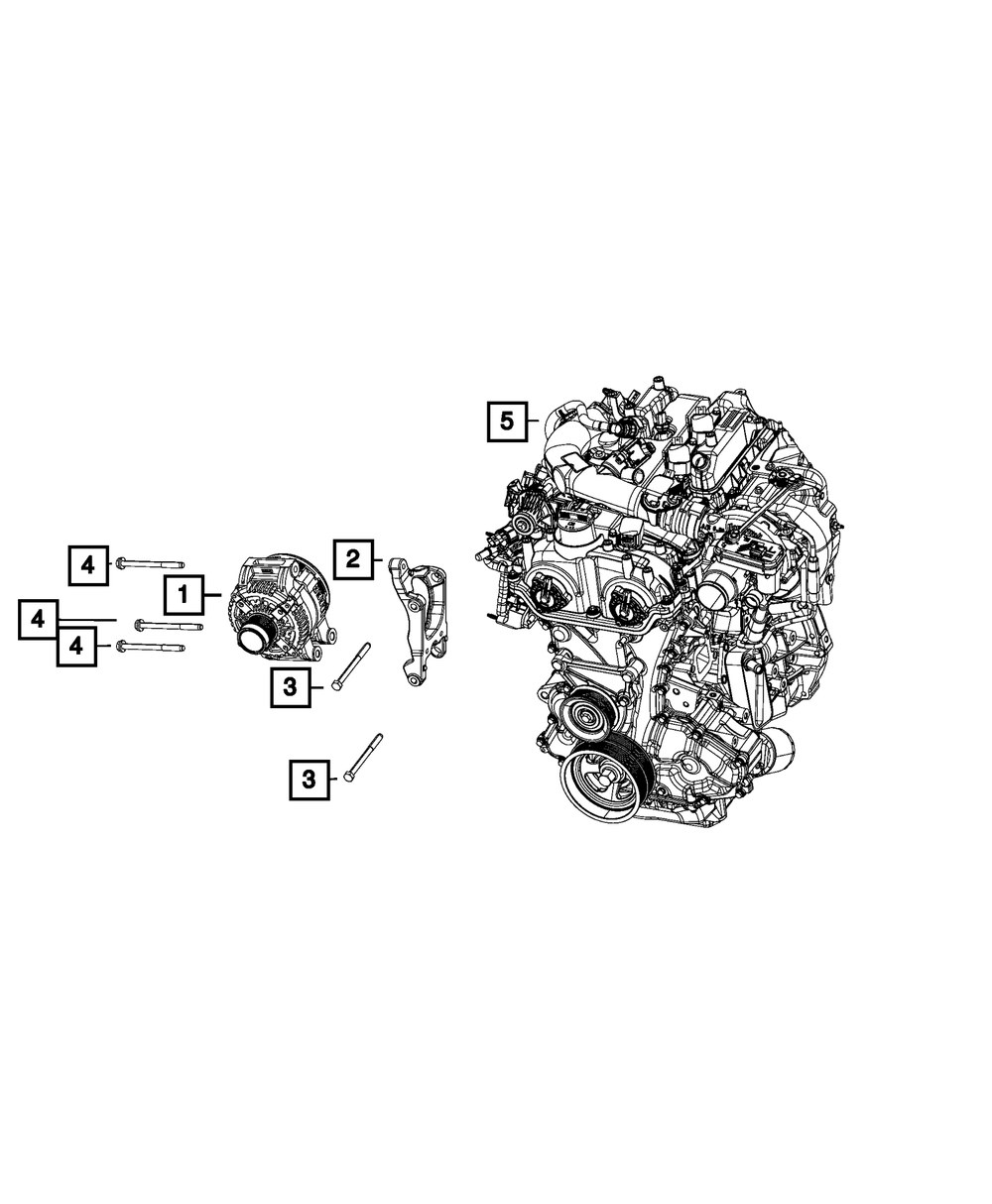 2022-2023 Jeep Wrangler Engine Generator 68533357AB | Mopar OEM Parts ...