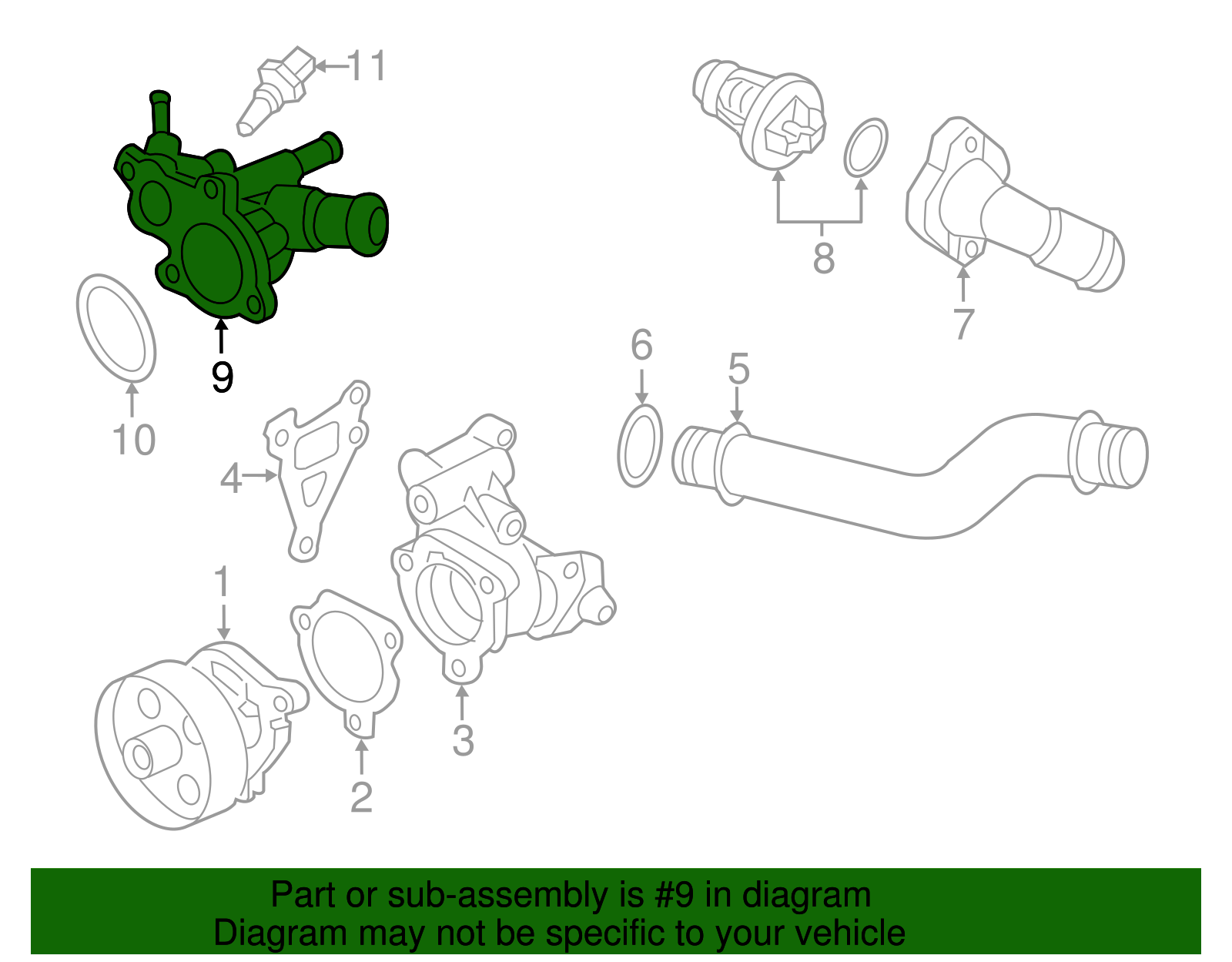 2014-2017 Infiniti QX60 Water Outlet 11060-3TA0B | Infiniti of Orland Park