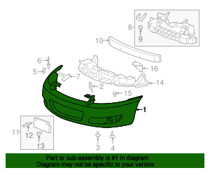 2006-2016 Chevrolet Front Bumper Cover 89025048 | NewGMParts.com
