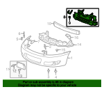 2006-2016 Chevrolet Front Bumper Fascia Energy Absorber 15886100 GM ...