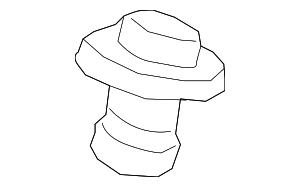 205-750-01-89 - Trunk Lid Upper Retainer 2015-2021 Mercedes-Benz ...