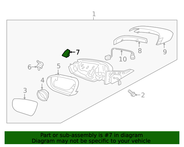 87614-J6000 - Puddle Lamp 2019-2020 Kia K900 | Kia.Parts Store