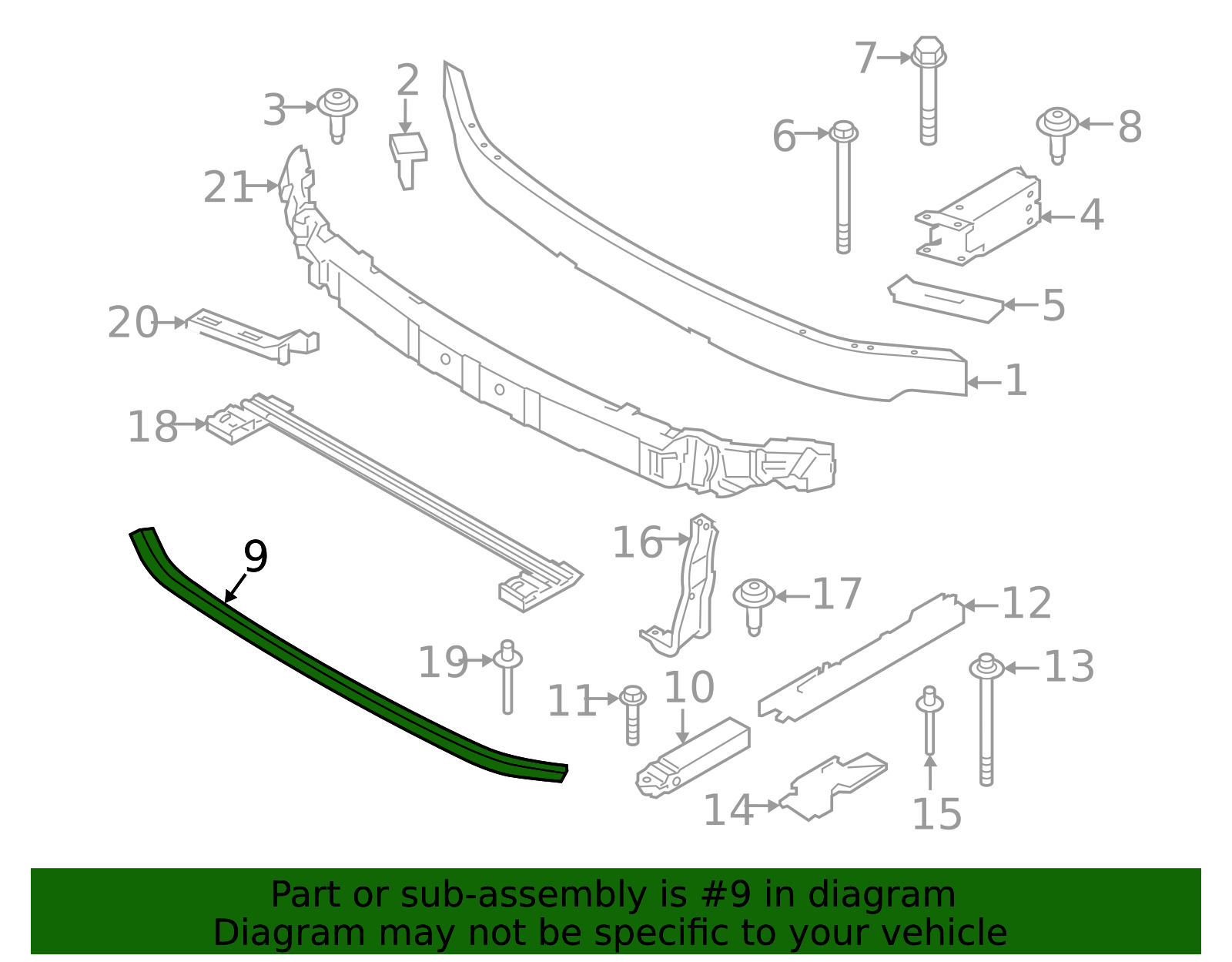 2020-2024 Mini Cooper Lower Impact Bar 51-11-7-499-521 | Mini Parts Direct