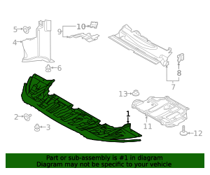 2019-2023 Ford Transit Connect Lower Deflector KT1Z-8310-A | OEM Parts ...