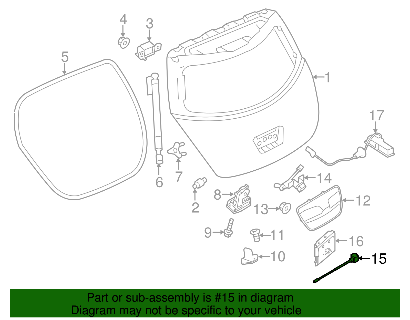2013-2017 Nissan | Rear Camera | 28419-3TA0A | Tom Wood Nissan Parts
