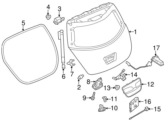 2007-2017 Nissan 2007-2013 Nissan Versa Juke Rogue Leaf Rear Trunk Lock ...