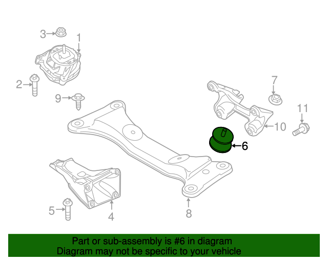 Genuine BMW 22-31-6-796-617 | Trans Mount | FREE Shipping on Most ...