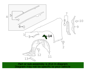 2018-2023 Lexus Air Guide 53153-11010 | OEM Parts Online